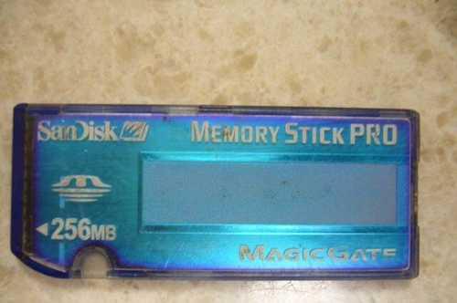 Флешка 256 Карта памяти Memory Stick PRO SanDisk