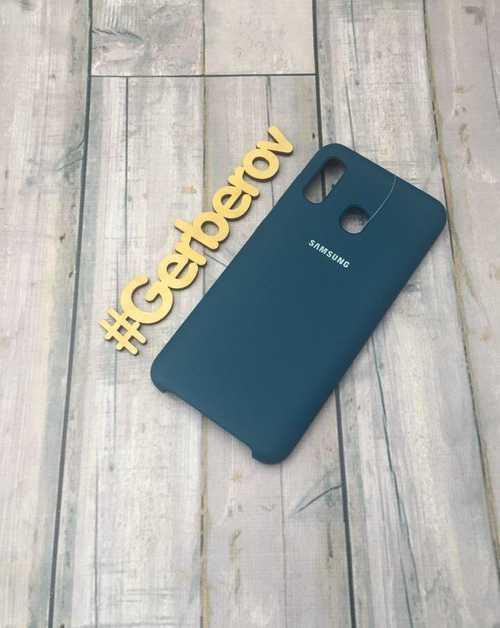 Чехол SAMSUNG Galaxy A30/ A20 Silicone Cover синий