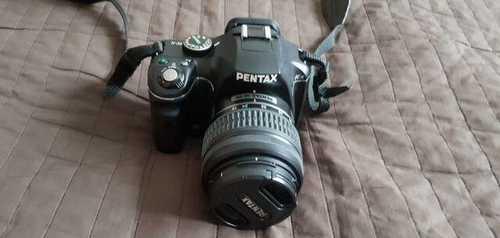 Pentax K-x kit + 2 объектива + сумка