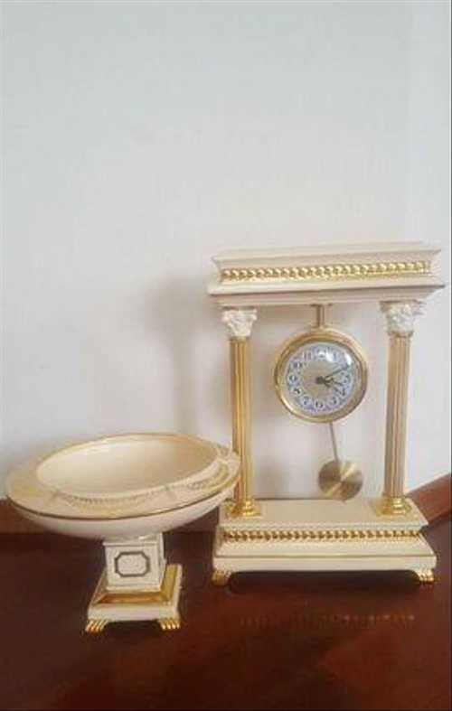 Часы с вазой керамика Delta Ceramiche
