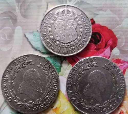 Лот серебряных монет Европы