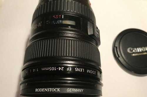 Canon EF 24-105 mm f/4L IS USM+ фильтр