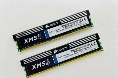 Оперативная память DDR3 2 GB 1333 MHz Corsair XMS3
