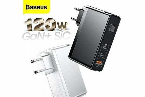 Сетевое зарядное устройство 120W Baseus GaN новое