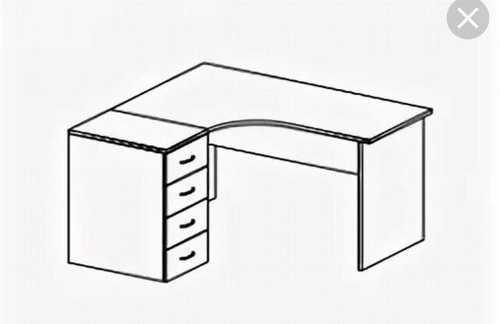 Мебельная группа Дефо: стол, тумба, приставка