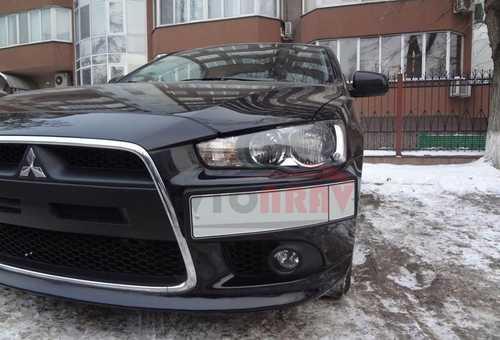 Подиум номерного знака Mitsubishi Lancer 10(Рест.)