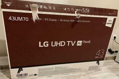 Телевизор LG 43UM7090 на запчасти