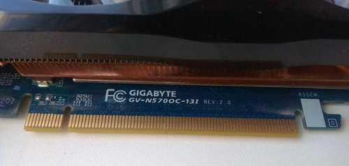 Видеокарта gigabite GV N570OC13I REW 2.0