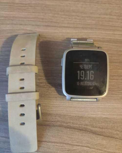 Часы Pebble Time Steel