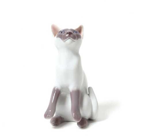 Фарфоровая фигура Сиамская кошка. Bing & Grondahl