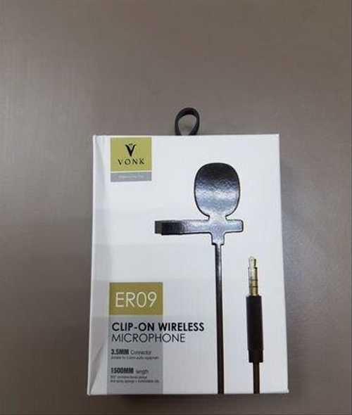 Петличный микрофон ER09 USB Type-C