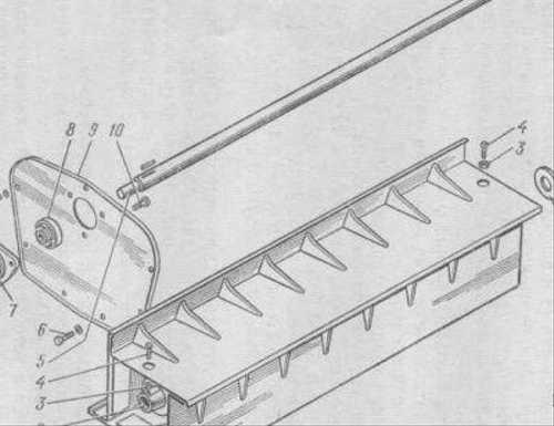 Остов приёмного битера кдм 2-7-1