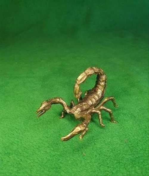 Фигурка бронзовая литая Скорпион малый