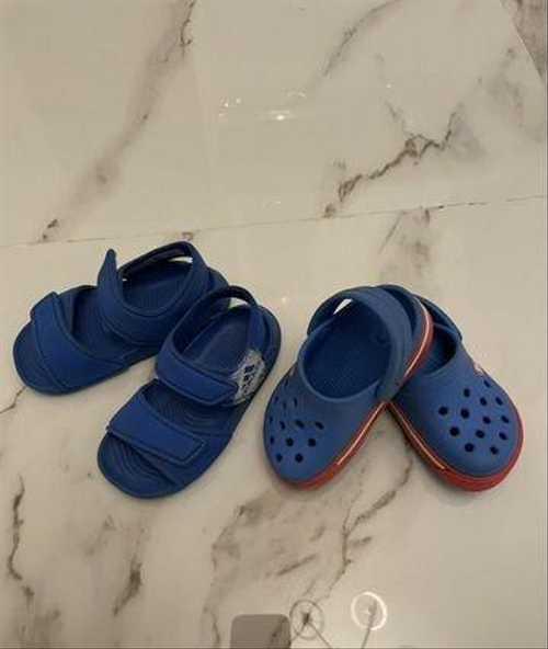 Crocs сабо и adidas детские