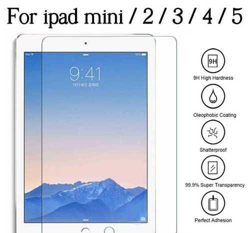 Защитное стекло iPad mini/mini2/mini3 (8 дюймов)