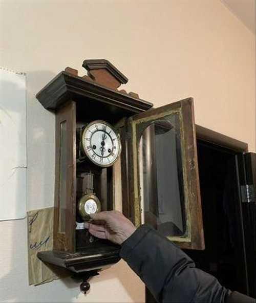Старинные настенные часы с боем Silesia
