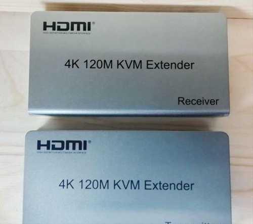 Удлинитель hdex KVM 120 - hdmi+USB KVM Extender UT