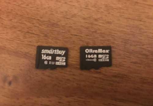 Карта памяти MicroSD 16Gb
