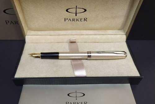 Ручка перьевая Parker Sonnet Chiseled Серебро