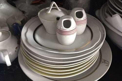 Фарфоровая посуда СССР дулево тарелки
