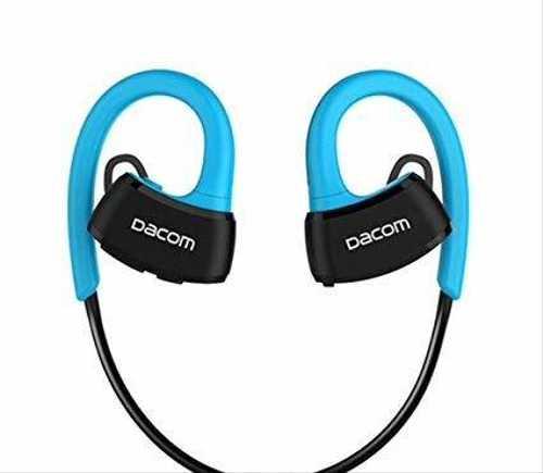 Наушники Bluetooth для спорта голубые Dacom P10
