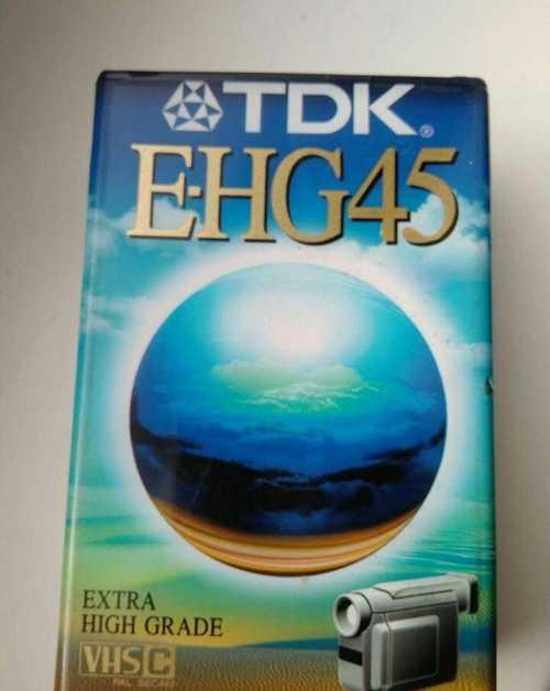Видео кассета VHS-C (compact) TDK E-HG E45 Hi-Fi д