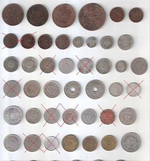 Монеты Египта от середины XIX века