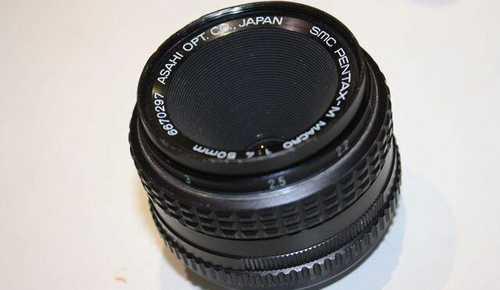 Объектив 50mm 4 macro micro Japan smc - k