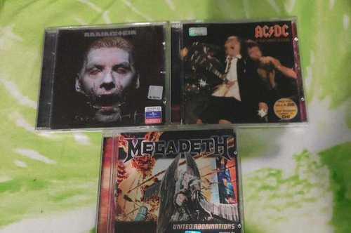 Аудио диски Rammstein, Megadeth, AC DC