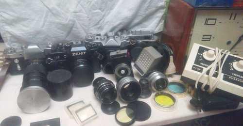 Фотоаппараты СССР и комплектующие к ним