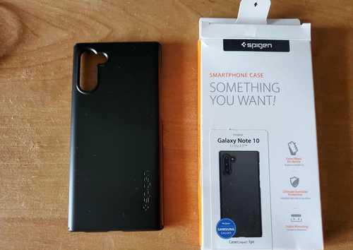 Чехол Spigen Thin Fit Samsung note 10 новый