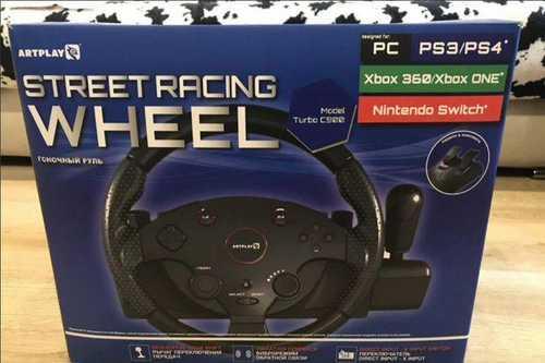 Игровой руль street racing wheel turbo c900
