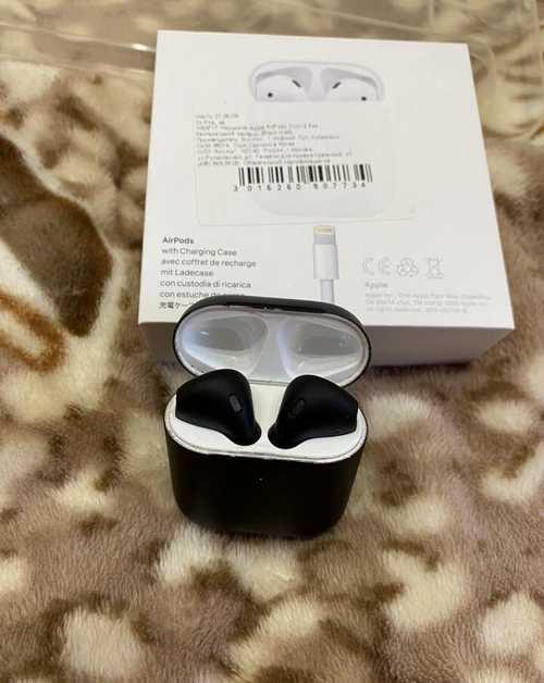 Наушники Apple AirPods 2 Color чёрные