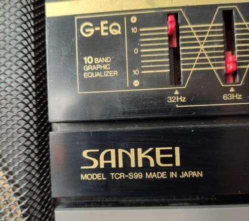 Моноблочная двухкассетная японская магнитола