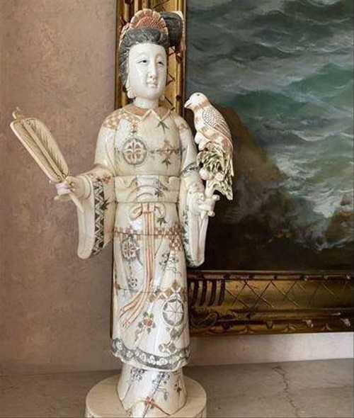 Шинуазри китайская скульптура статуэтка кость