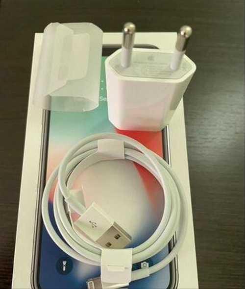 Адаптер питания + кабель Apple USB (оригинал, нов)