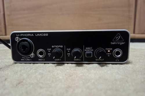 Внешняя звуковая карта behringer u phoria umc22 обзор