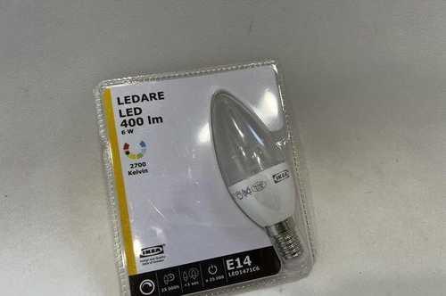 Светодиодная лампочка E14 ledare IKEA 400 lm