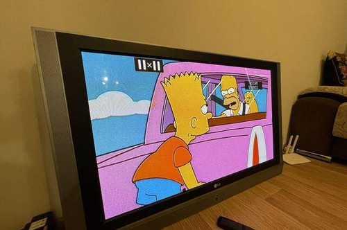 Метровый плоский телевизор LG, 107 см с hdmi