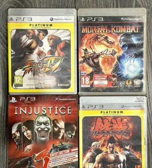 MK9, Tekken 6, Street Fighter 4, Injustice PS3