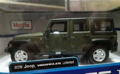 Jeep Wrangler Unlimited Maisto авто модель 1:24