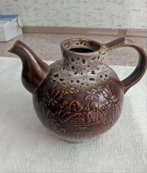 Чайник заварочный глиняный большой