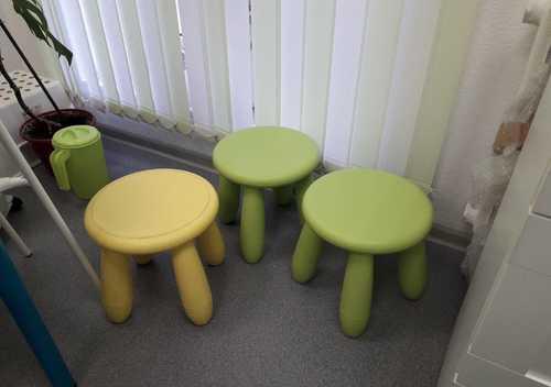 3 табурета (стула) детских Икеа IKEA маммут