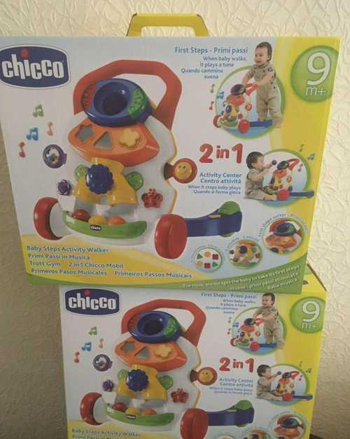 Новые ходунки Chicco первые шаги 3в1