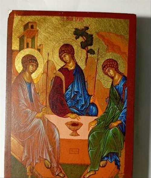 Икона «Троица» (Греция, Метеоры) на доске