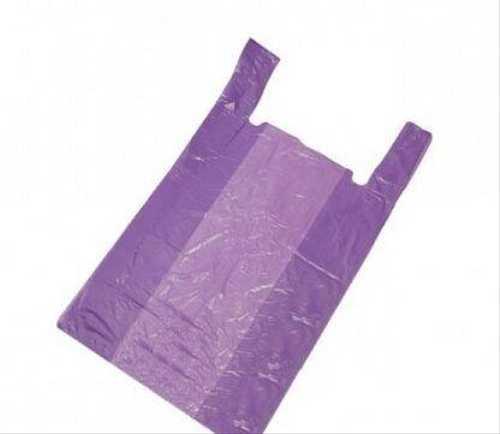 Пакет майка 24*44 пнд фиолетовый