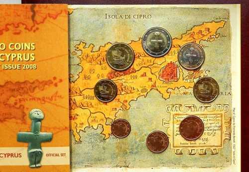 Кипр Официальный набор евро 2008 первая эмиссия N