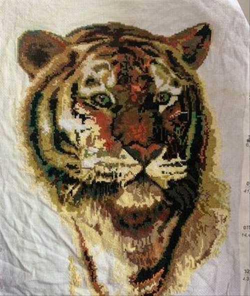 Картина «тигр» вышивание крестиком