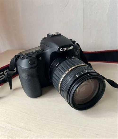 Зеркальный фотоаппарат Canon 60d+объектив tamron a