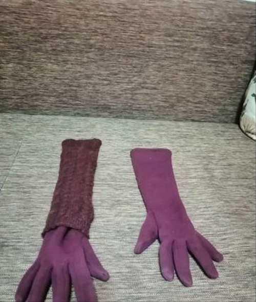Перчатки женские длинные
